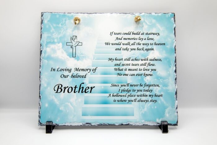 Memorial Cards Cork | Brother – Plaque – Stairway